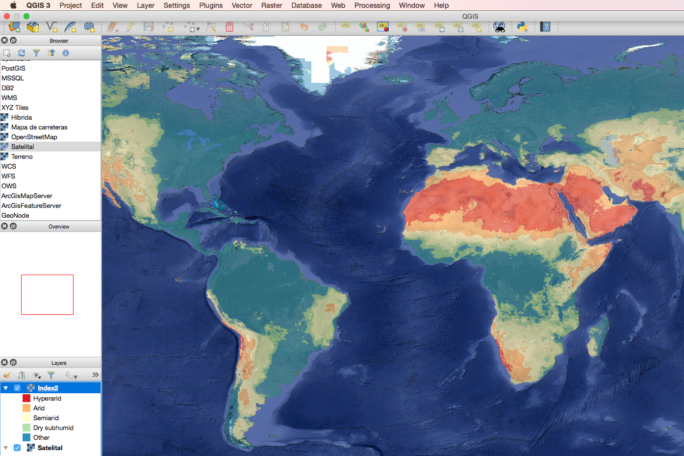 Arid Zone Determination on Global Scale with IMERG Imagery and QGIS 3 ...