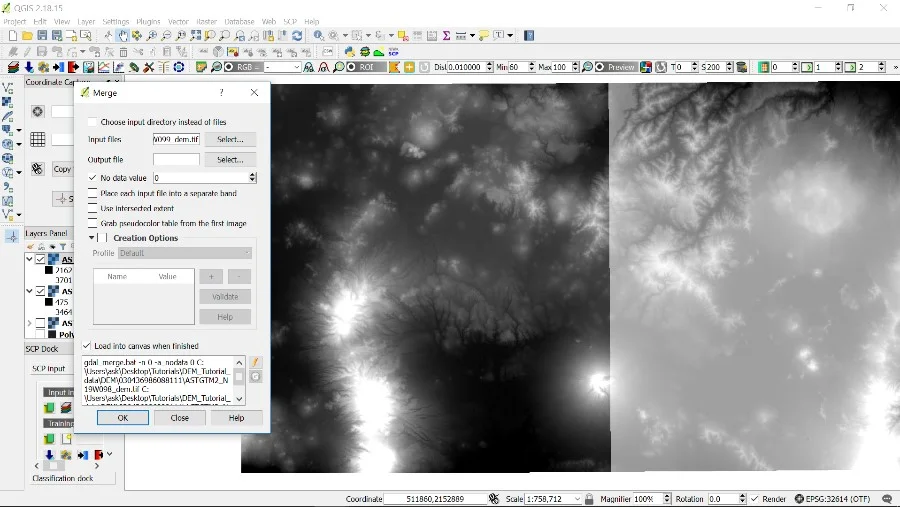 Downloading A Digital Elevation Model Dem From Nasa Earthdata