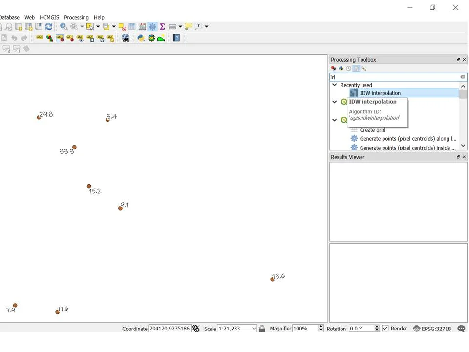 How to visualize water quality data in QGIS 3? From points to raster to ...