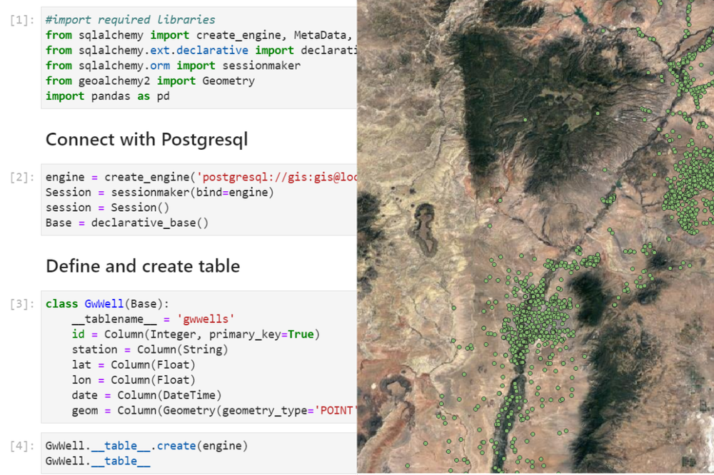How to build a Postgis geodabatase with Python and Geoalchemy (with ...