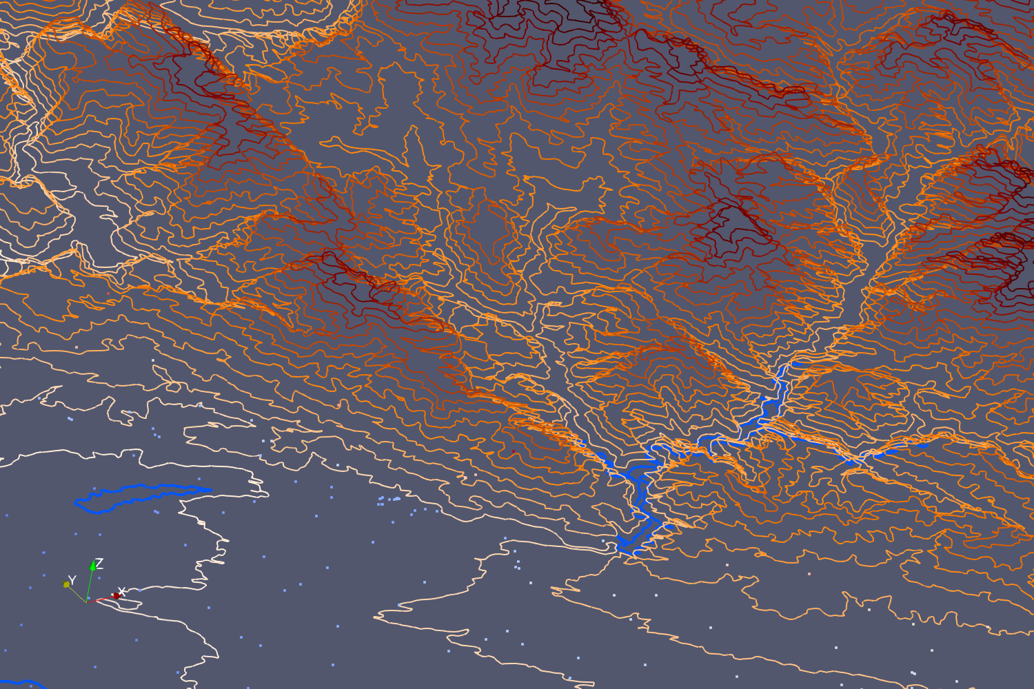 Tutorial to convert geospatial data (Shapefile) to 3D data (VTK) with Python, Geopandas ...