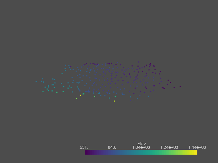 Tutorial to convert geospatial data (Shapefile) to 3D data (VTK) with Python, Geopandas ...