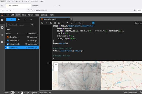 Interactive representation of a geospatial raster with Python, Folium ...
