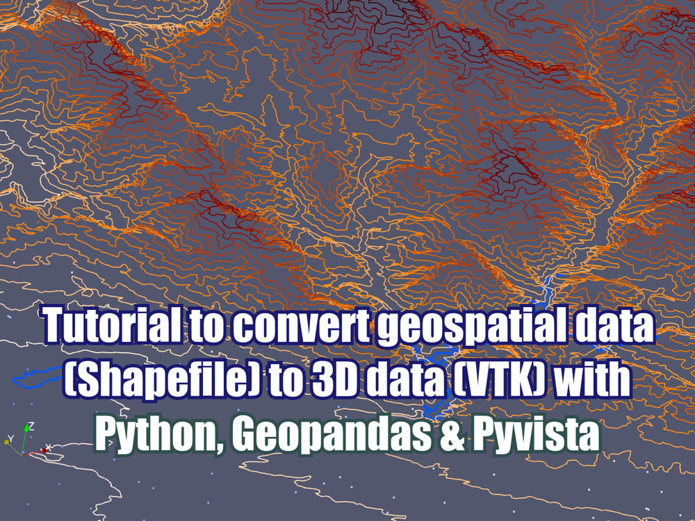 Tutorial To Convert Geospatial Data Shapefile To 3d Data Vtk With Python Geopandas