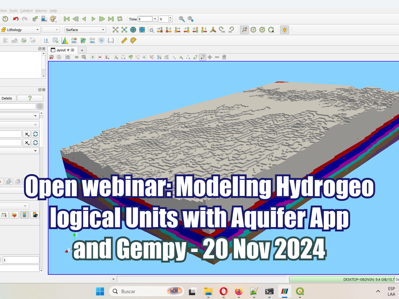 Open webinar: Modeling Hydrogeological Units from Raster Data with Aquifer App and Gempy - 20 ...