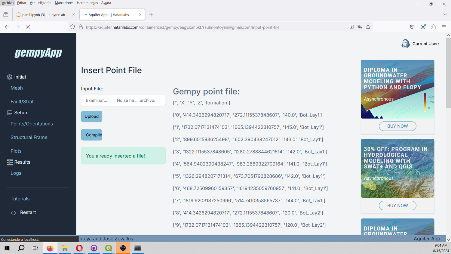 How to create a Geological Model from a Point Shapefile with Gempy and ...