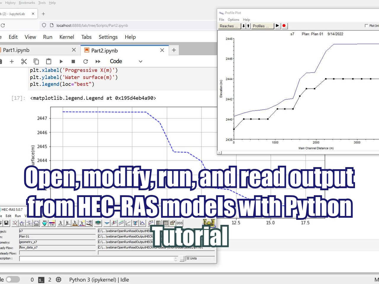 Open, modify, run, and read output from HEC-RAS models with Python - Tutorial — Hatari Labs