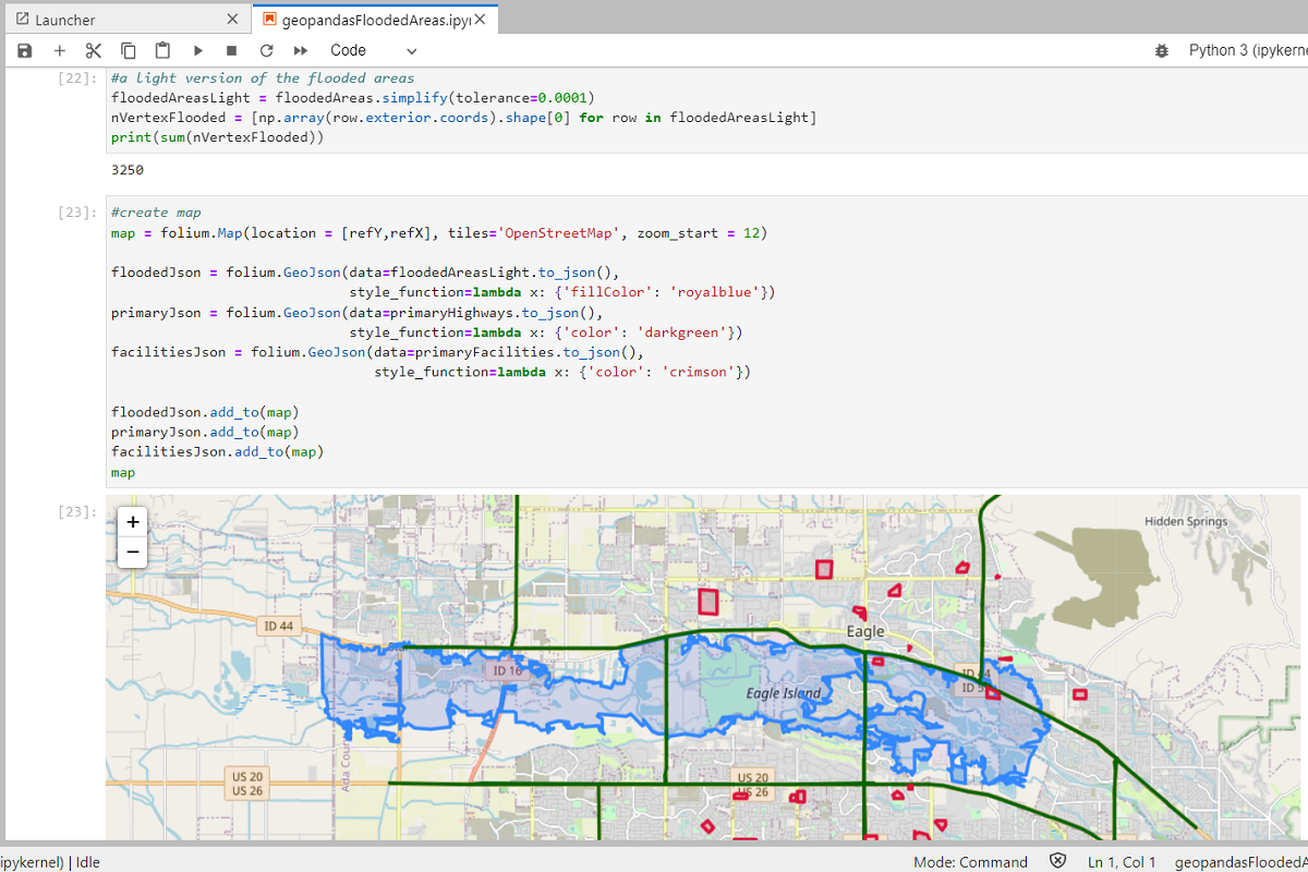 Introduction to Python and Geopandas for Flooded Area Analysis - Tutorial — Hatari Labs