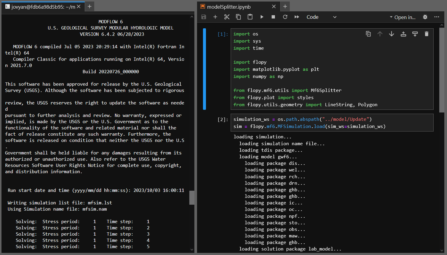 How to run Modflow 6 models on the background with Flopy, Linux and Nohup - Tutorial — Hatari Labs