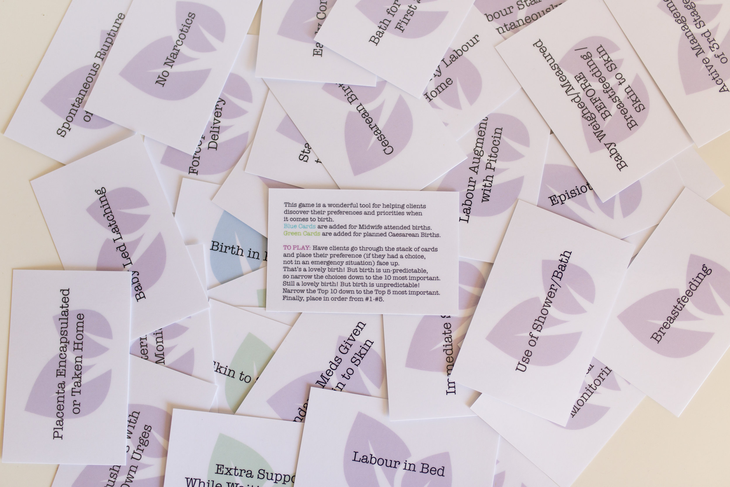 Birth Preferences Game — Doula Essentials