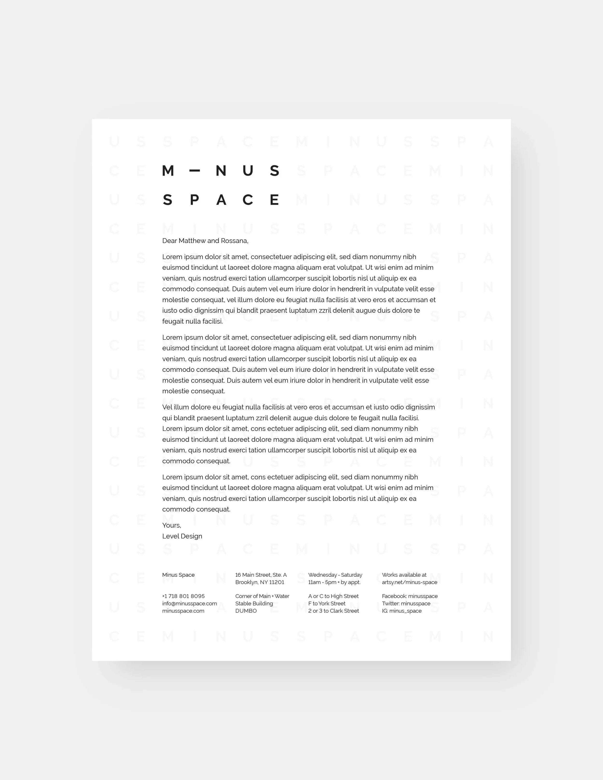 Minus Space — Level Group