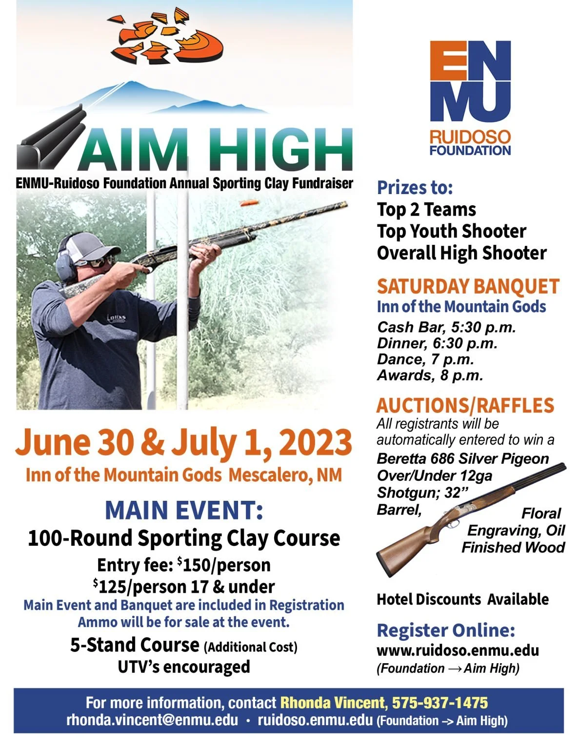 AIM HIGH Annual Sporting Clay Competition at Inn of the Mountain Gods ...