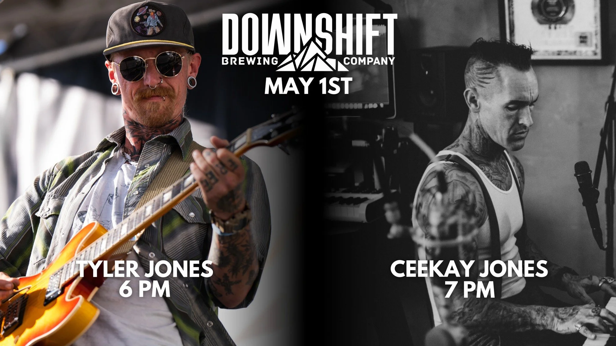Tyler Jones and Ceekay Jones live at Downshift Brewing Company ...