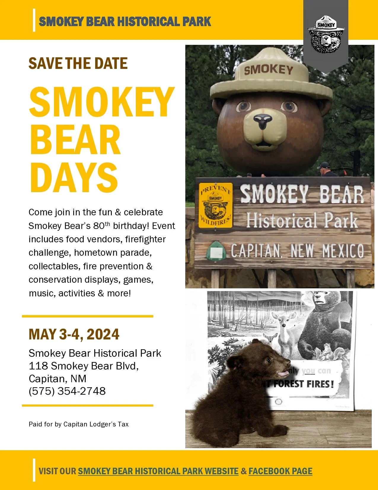 Smokey Bear Days: Celebrate Smokey's 80th Birthday! — DiscoverRUIDOSO ...