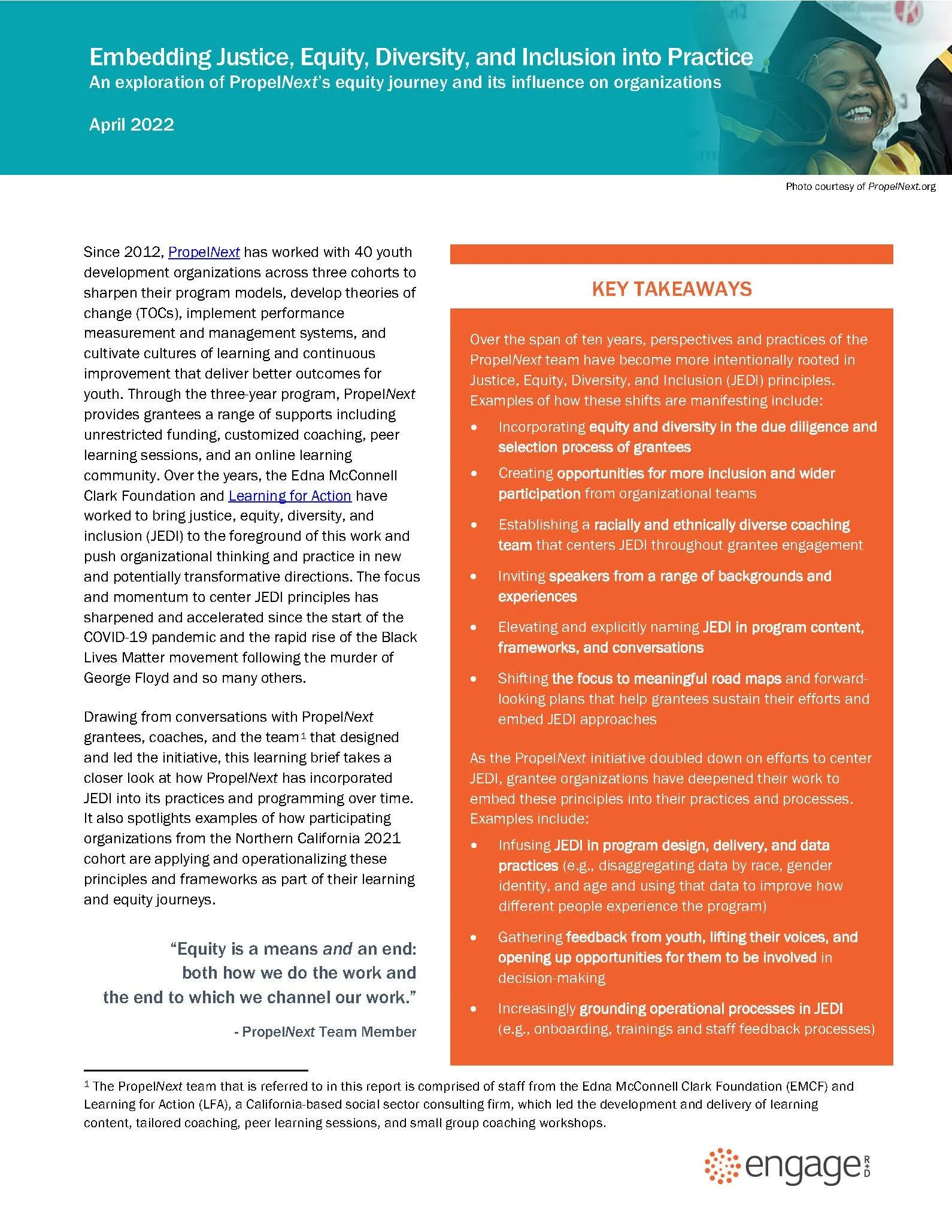 Embedding JEDI in Practice — Engage R+D