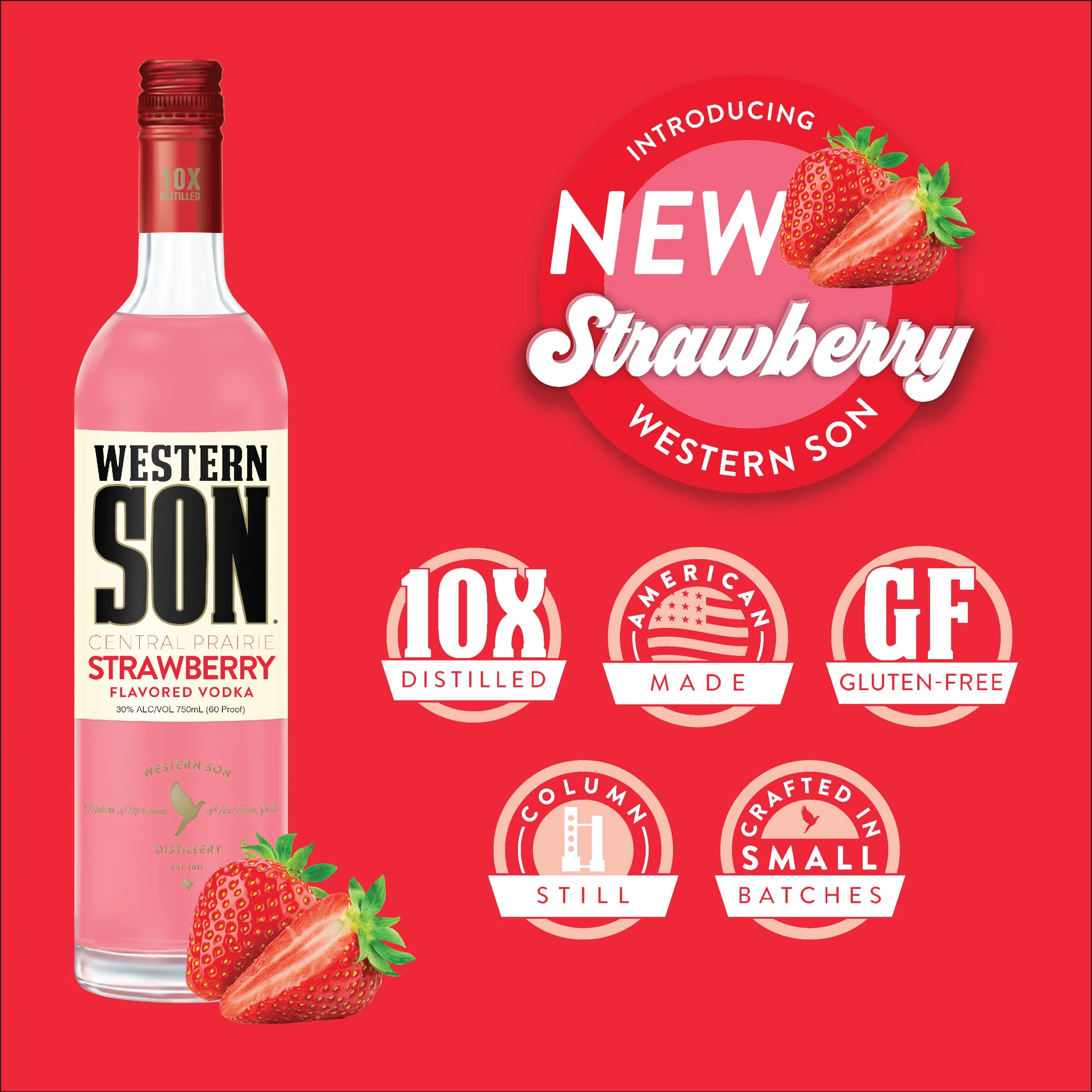 Strawberry Vodka — Western Son Distillery
