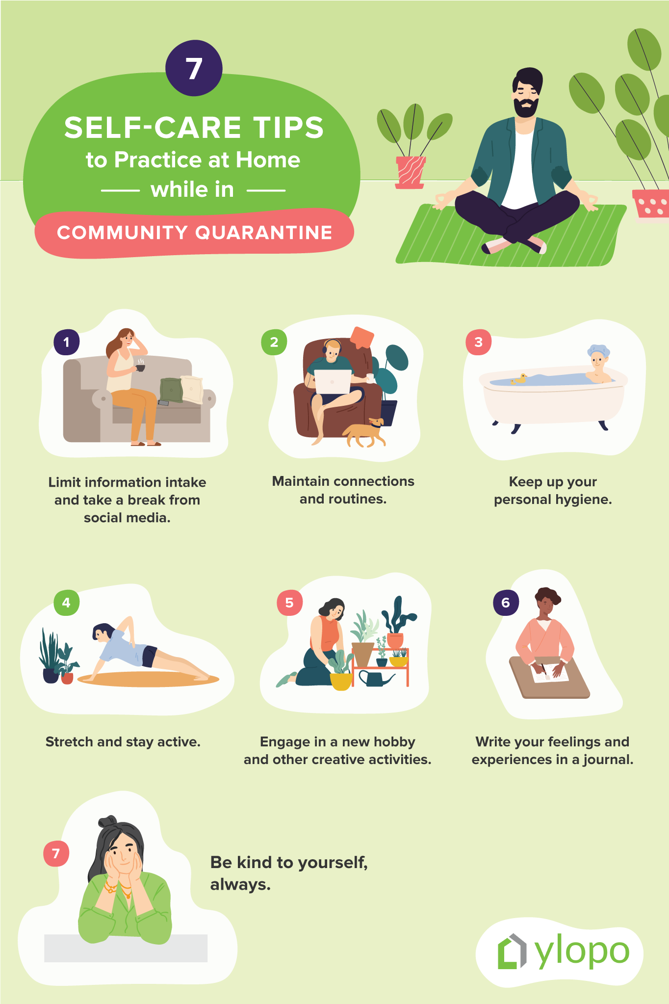 7 Self-Care Tips to Practice at Home While in Community Quarantine