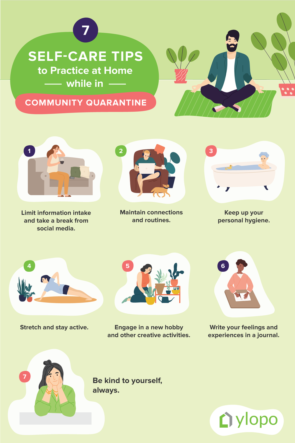 7 Self-Care Tips to Practice at Home While in Community Quarantine