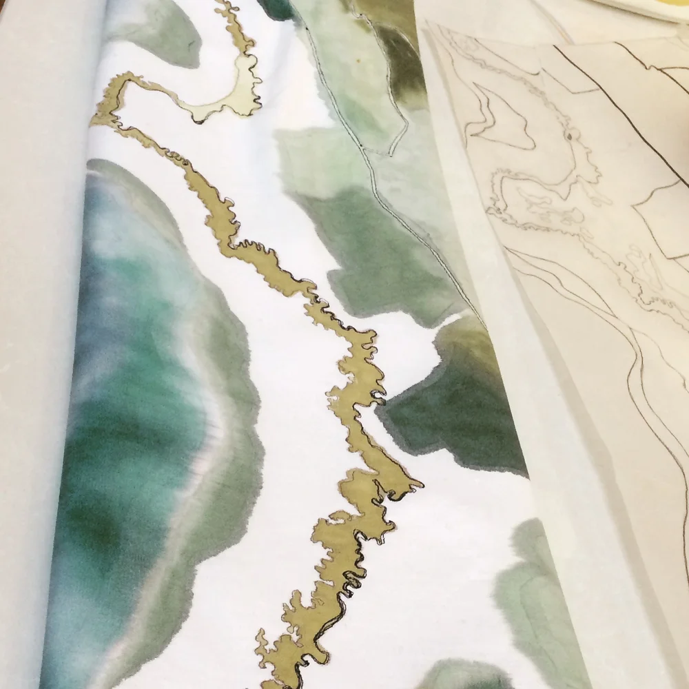 landscape lampshades — Kate Tarling