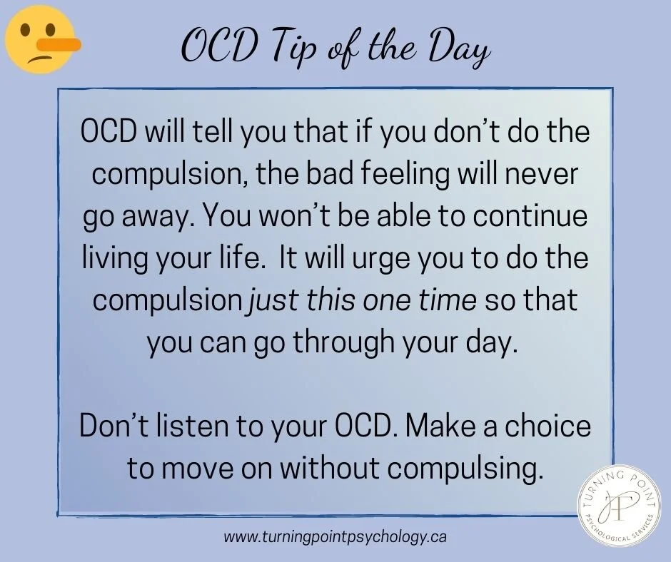OCD Tip of the Day: Continue