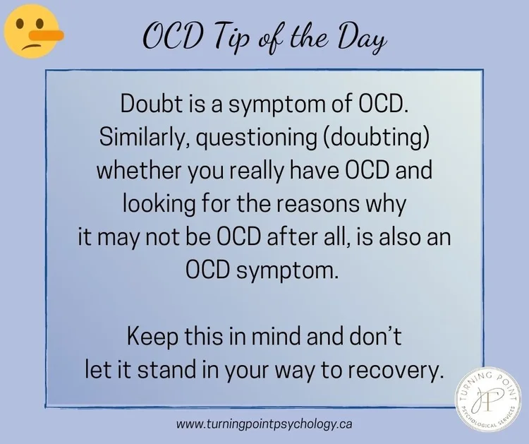 OCD Tip of the Day: Doubt