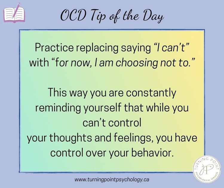 OCD Tip of the Day: Choose
