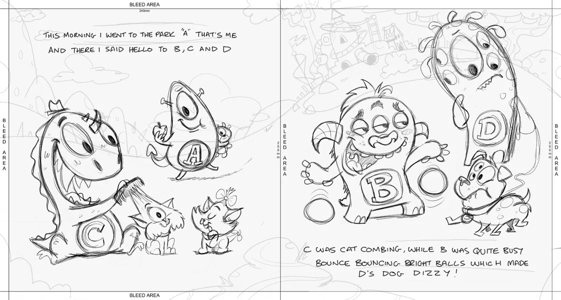 Alpha Monsters — Chris Kennett Illustration