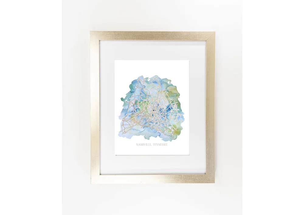 Watercolor Map