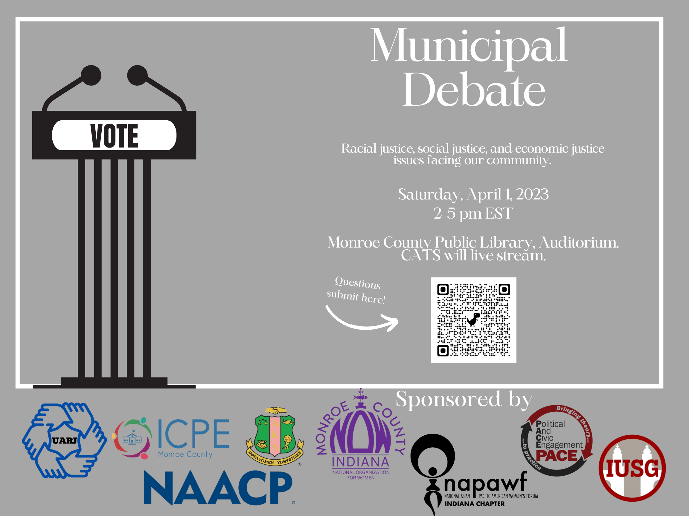 Vote 2023: Municipal Debate — Monroe County NOW