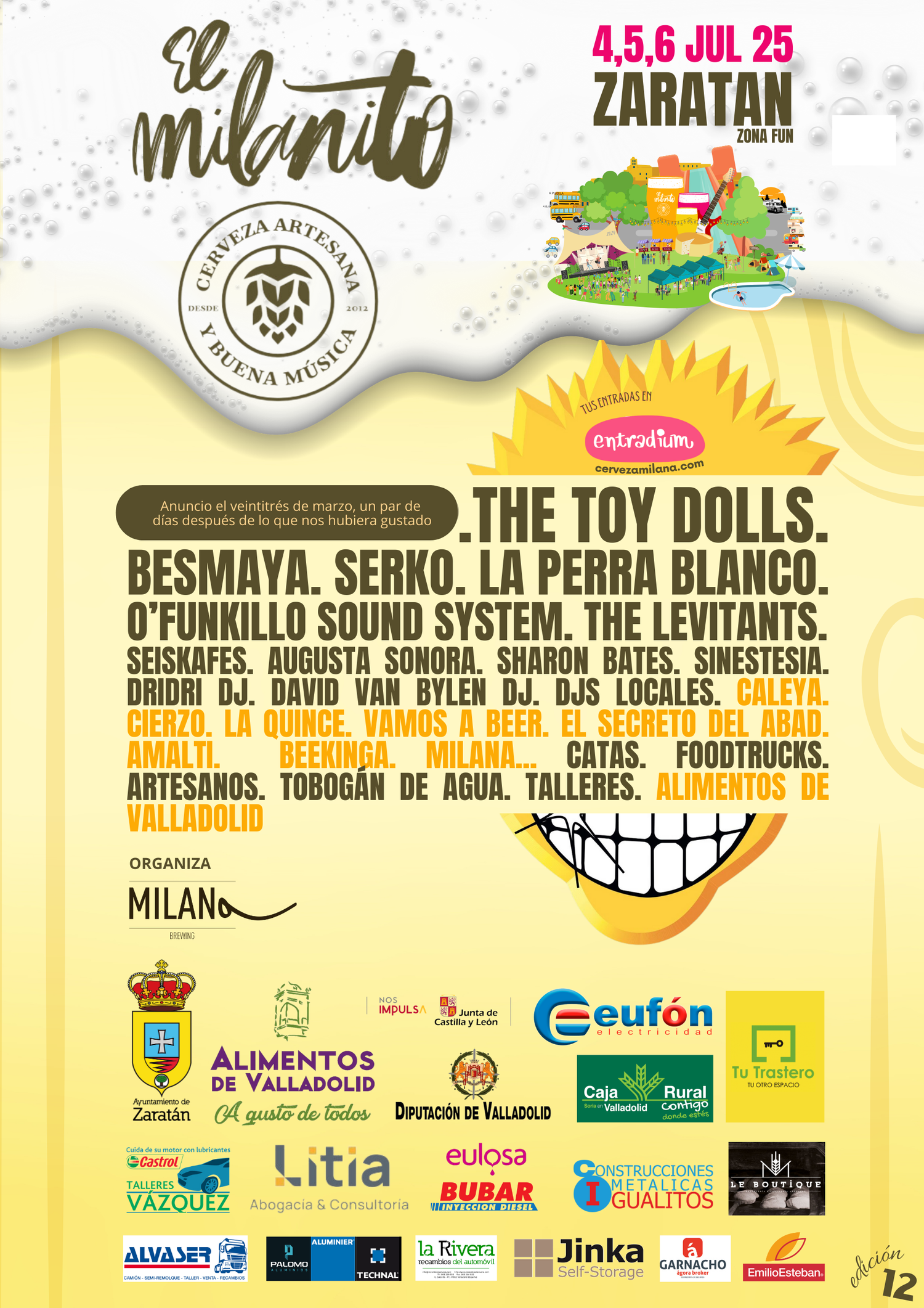 Entradas El Milanito Original 2025 (Zaratán, Valladolid, 4-6 julio)