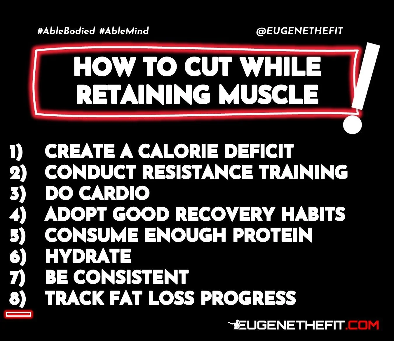 How To Lose Weight While Building Muscle — EugeneTheFit.com