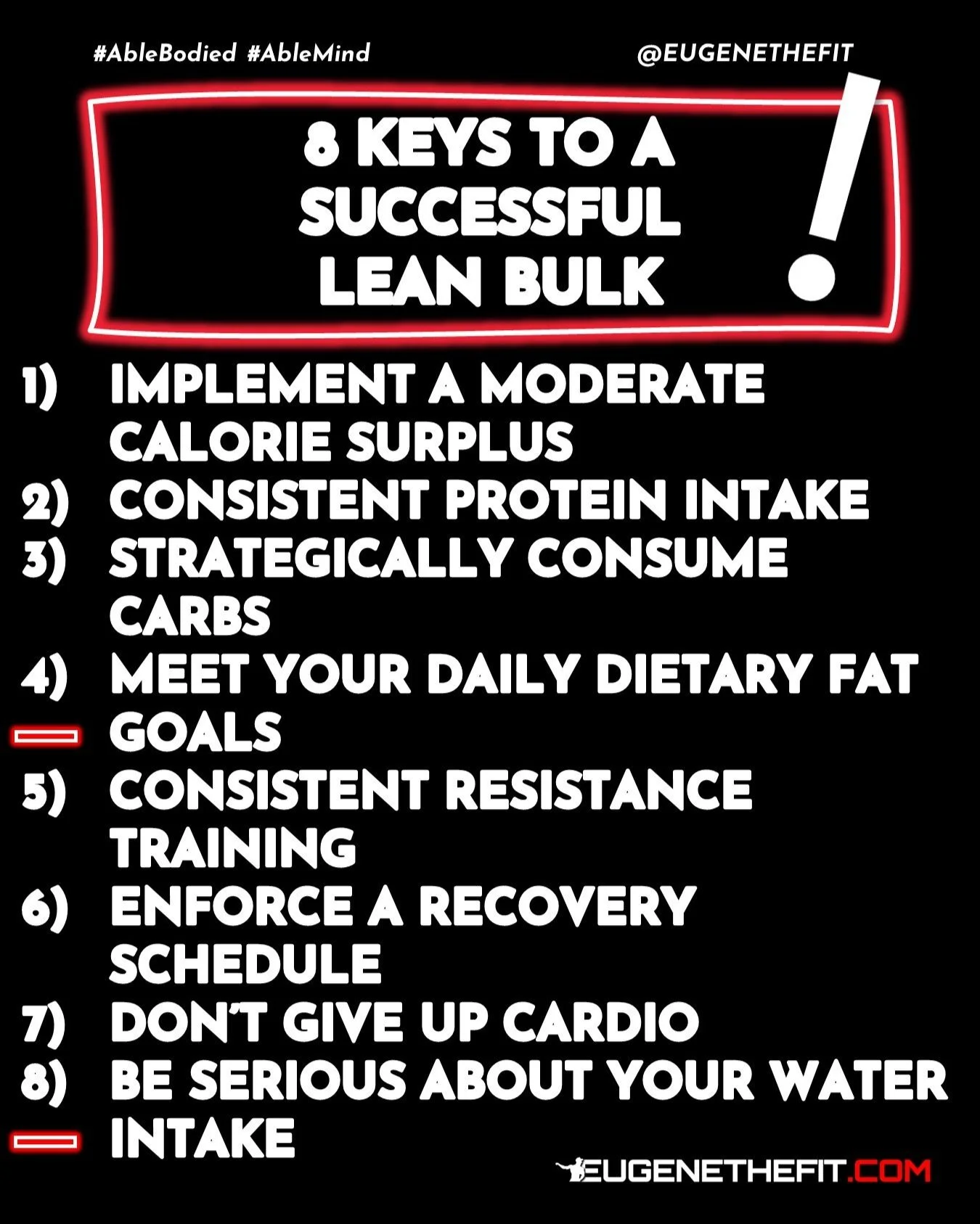 How To Lean Bulk — EugeneTheFit.com