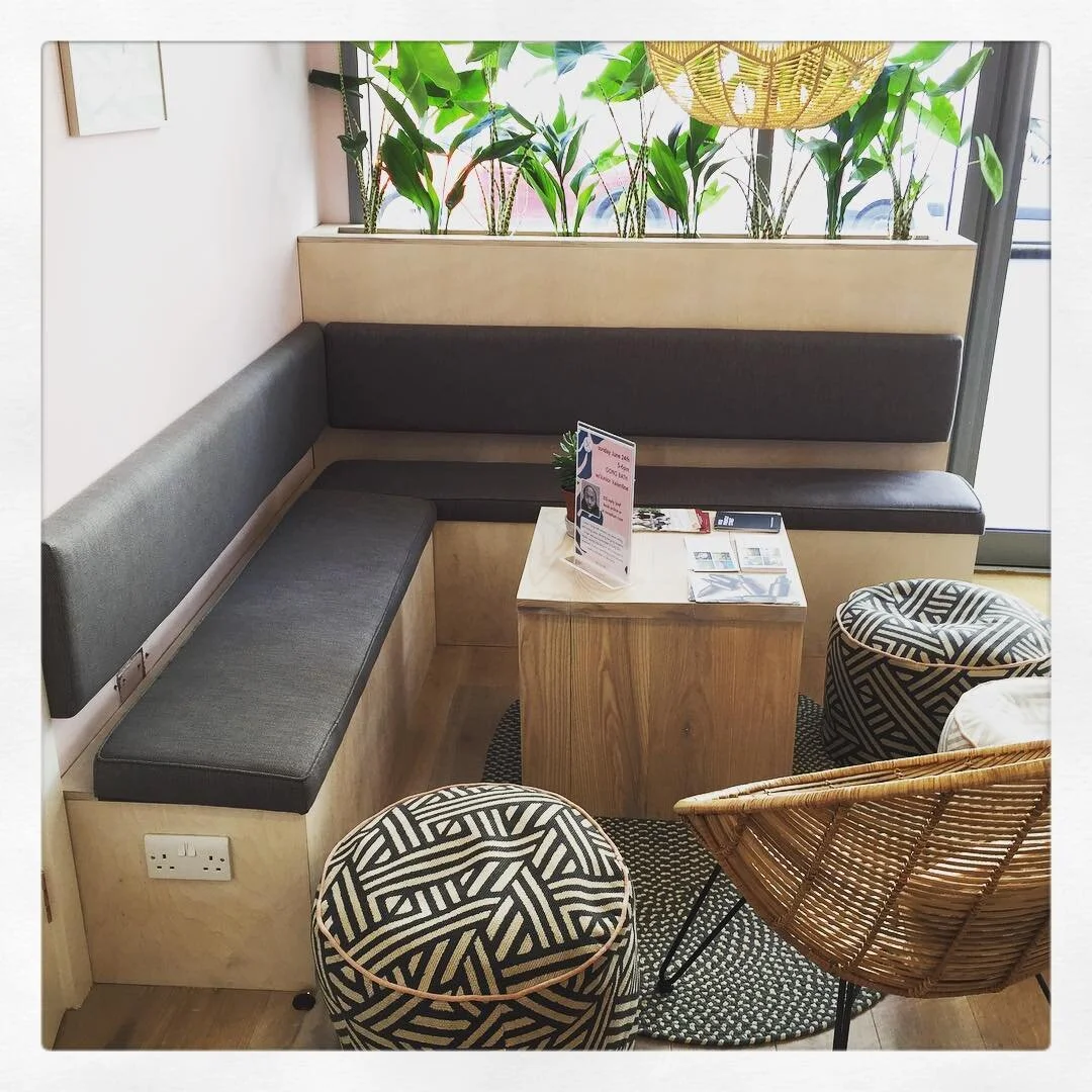 Micaela Sharp Design - Upholstery & Interior Design — Booth Upholstery