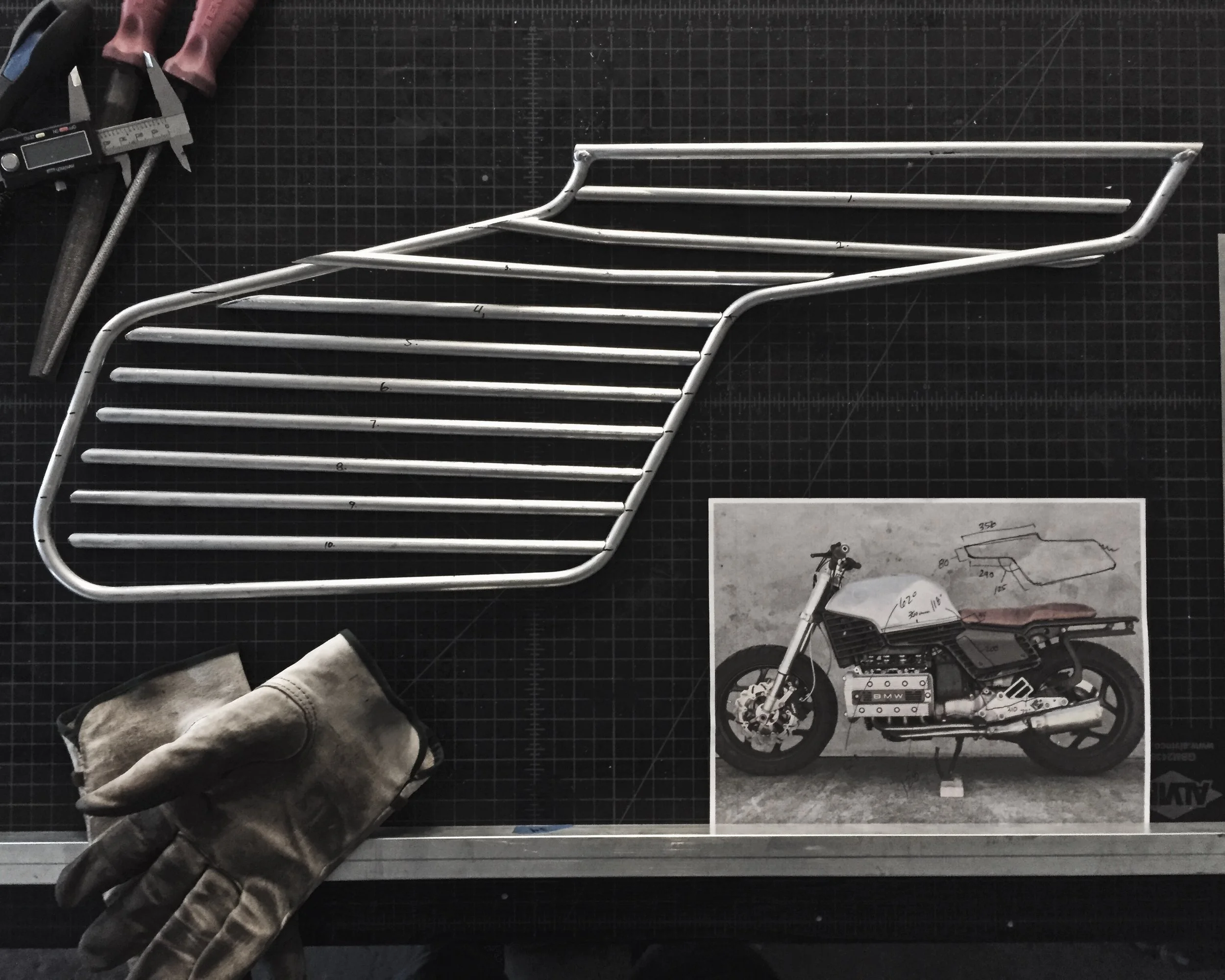 BMW K100 Custom Side Panels — Moto-Mucci