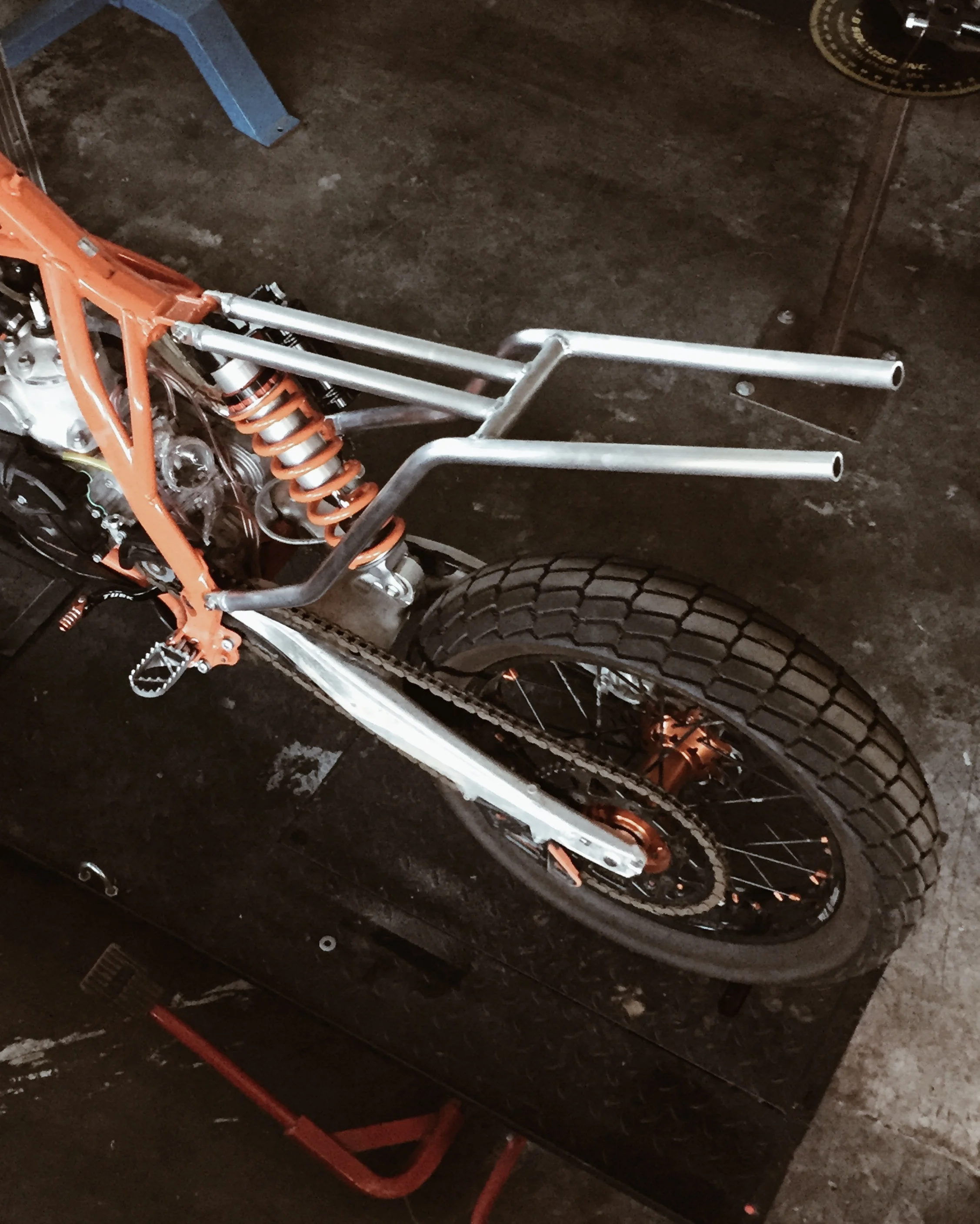 KTM 300 BUILD: Welding Up The Subframe — Moto-Mucci