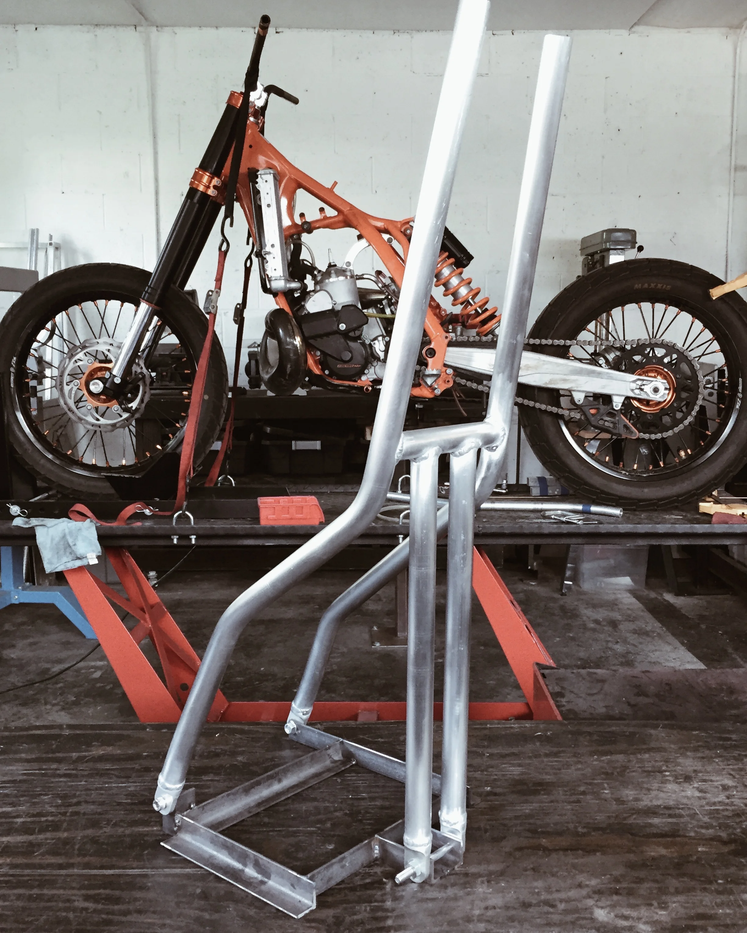 KTM 300 BUILD: Piecing Together The Subframe — Moto-Mucci