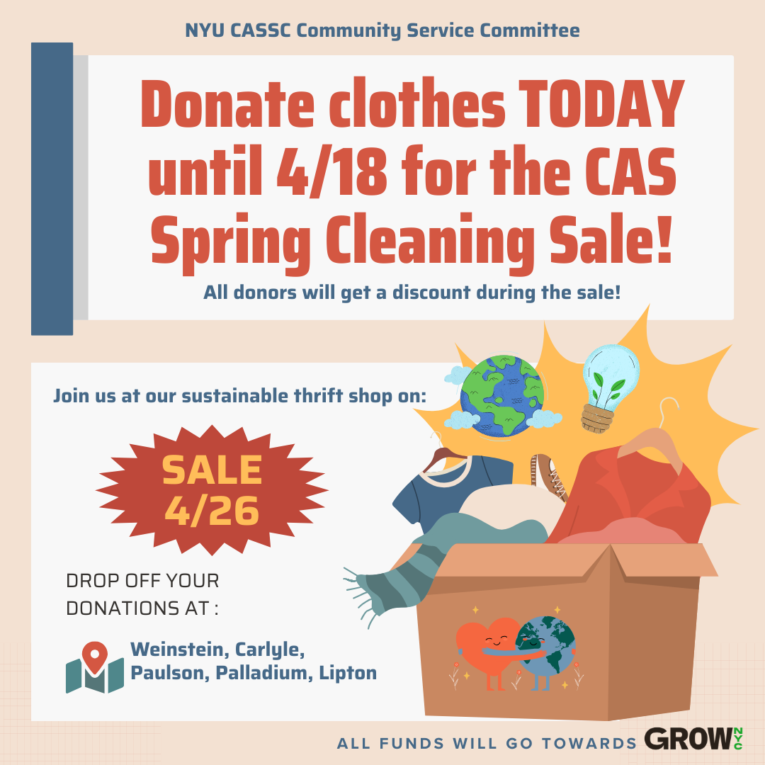 Spring Cleaning Sale — CAS Student Council