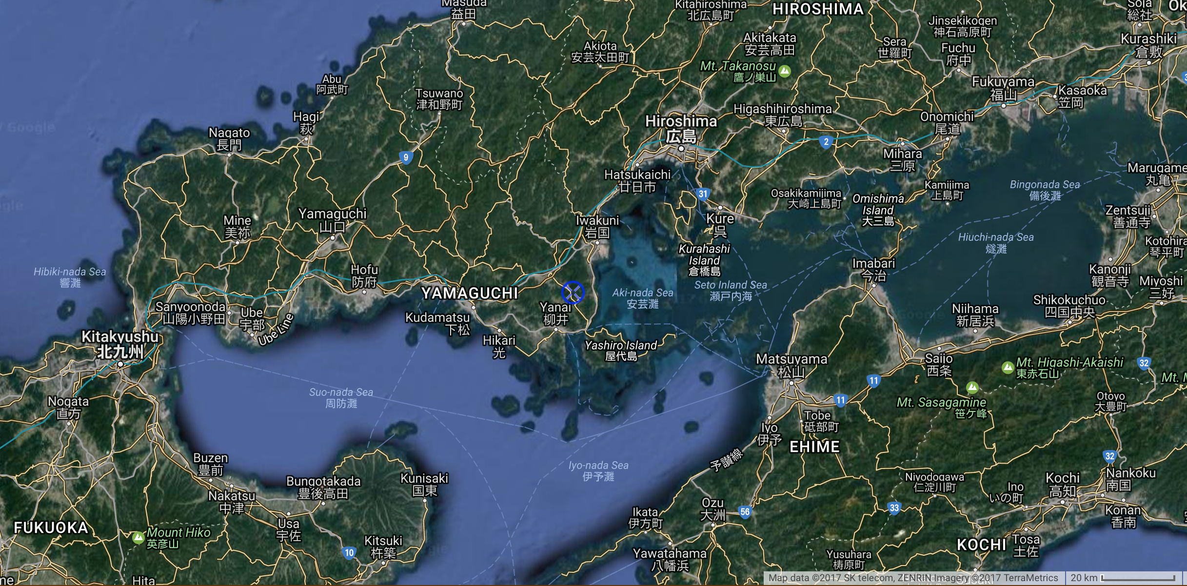 Seto Inland Sea Map