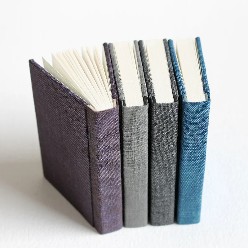 vintage endpapers on mini notebooks — paperiaarre