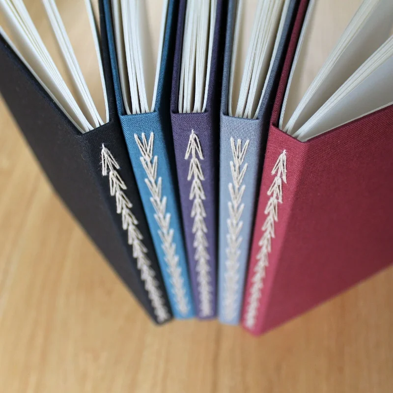 chained long-stitch notebooks — paperiaarre
