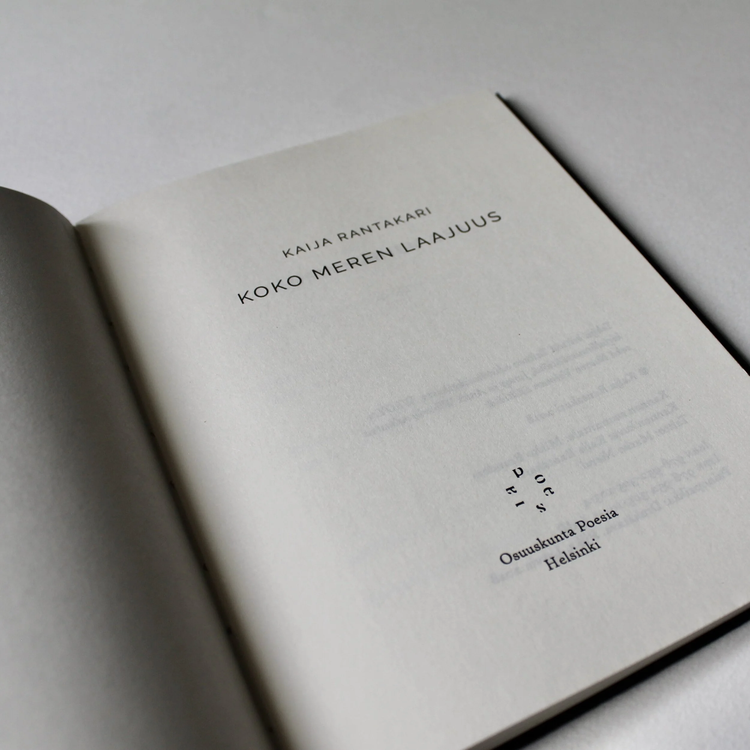 koko meren laajuus - my words, my binding — paperiaarre