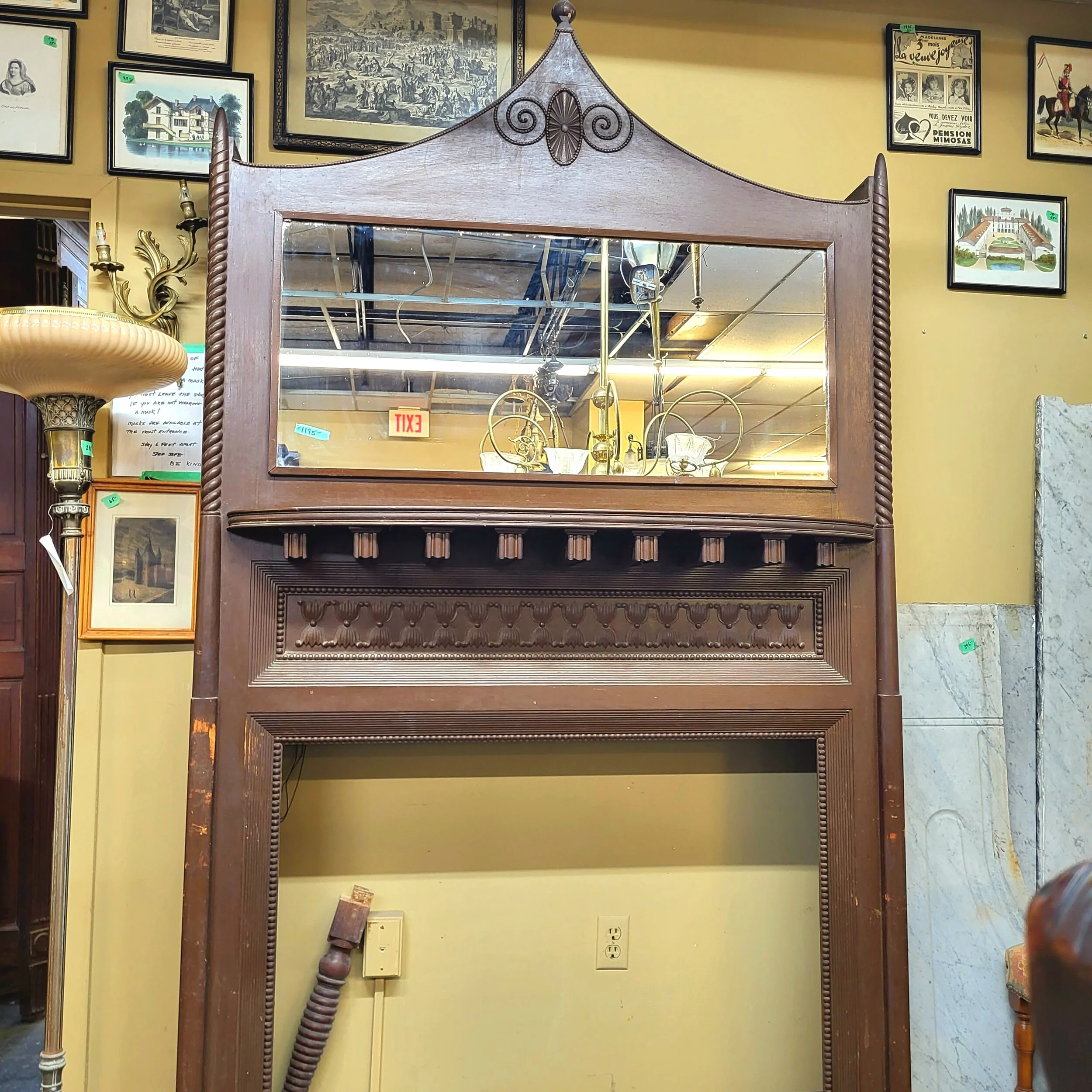 Antique 2 Piece Mantel Set — Architectural Salvage