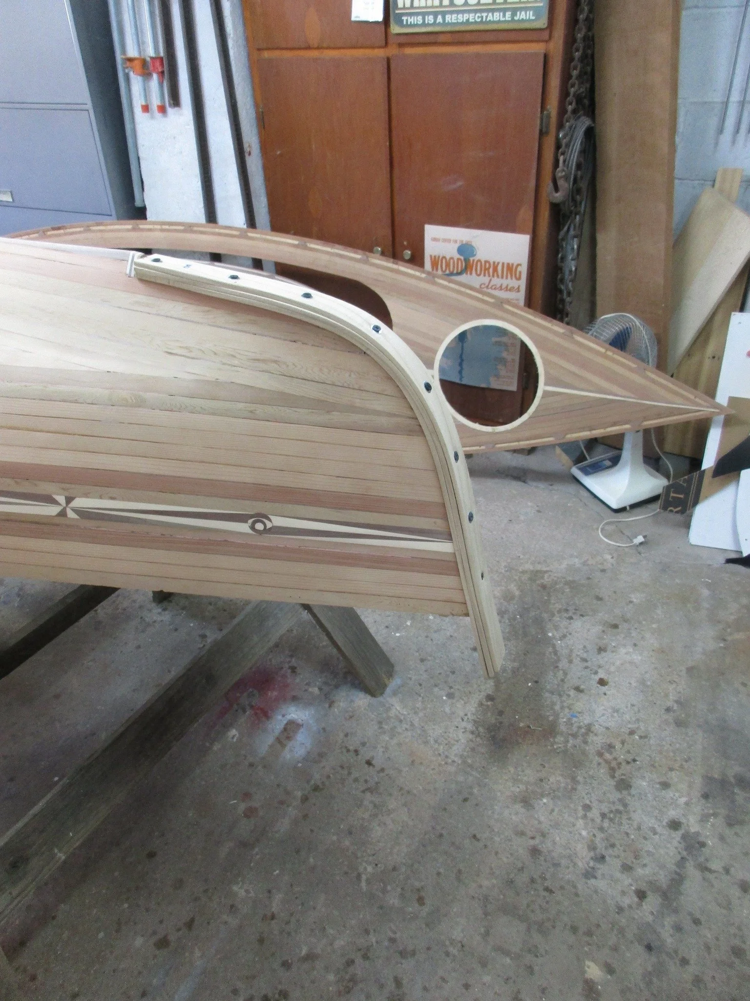 Smoothing the Hull, Adding Outer Stems (A Boat Builder's Story) — Sam ...