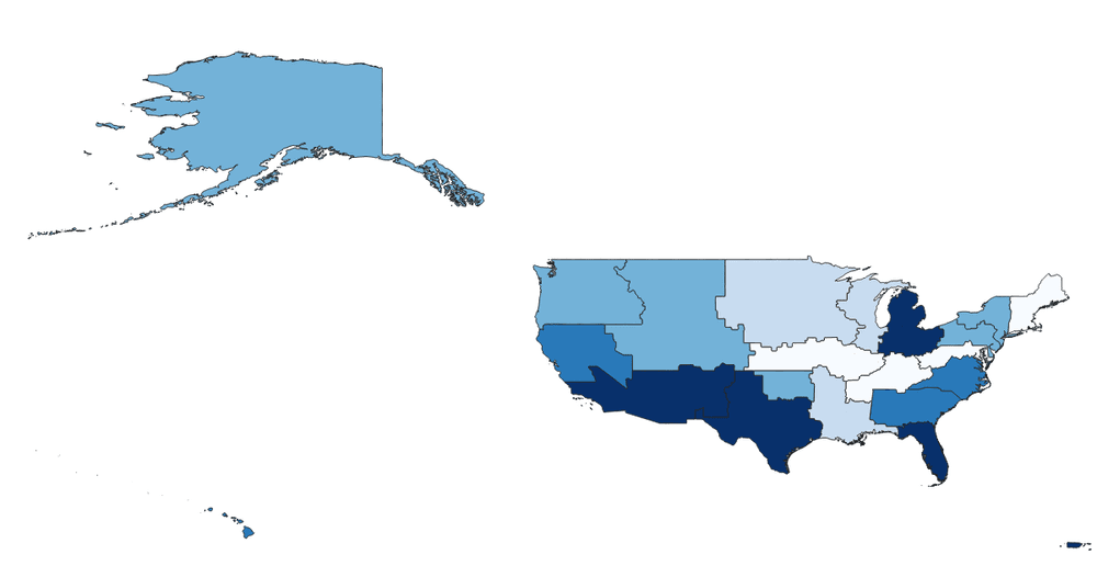 Developing choropleths using the United States Veterans Integrated ...