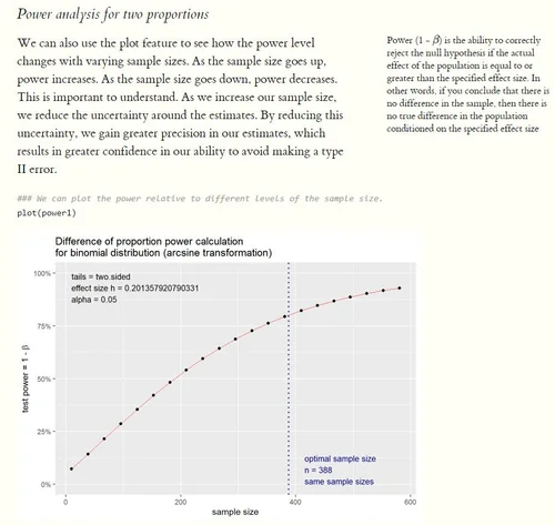 Sample size estimation and Power analysis in R — Mark Bounthavong