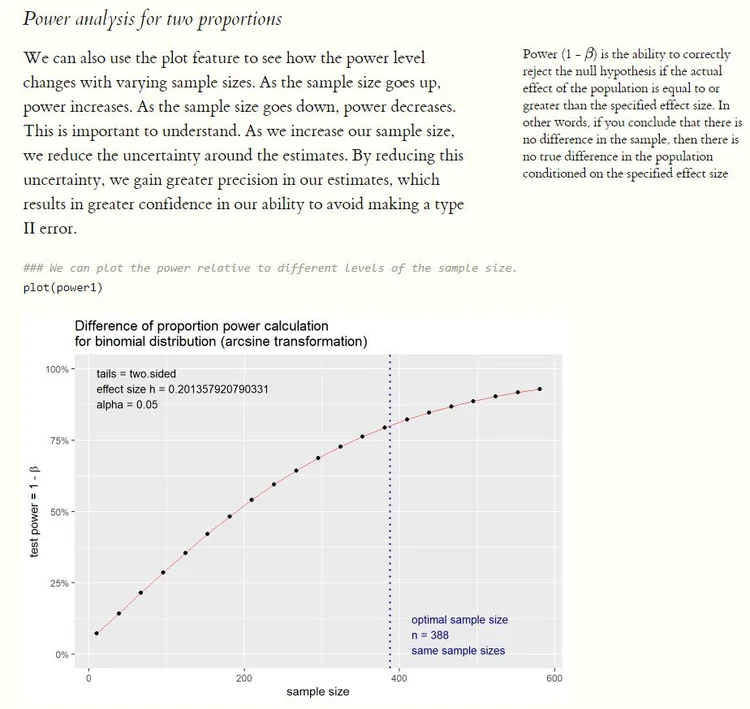 Sample size estimation and Power analysis in R — Mark Bounthavong