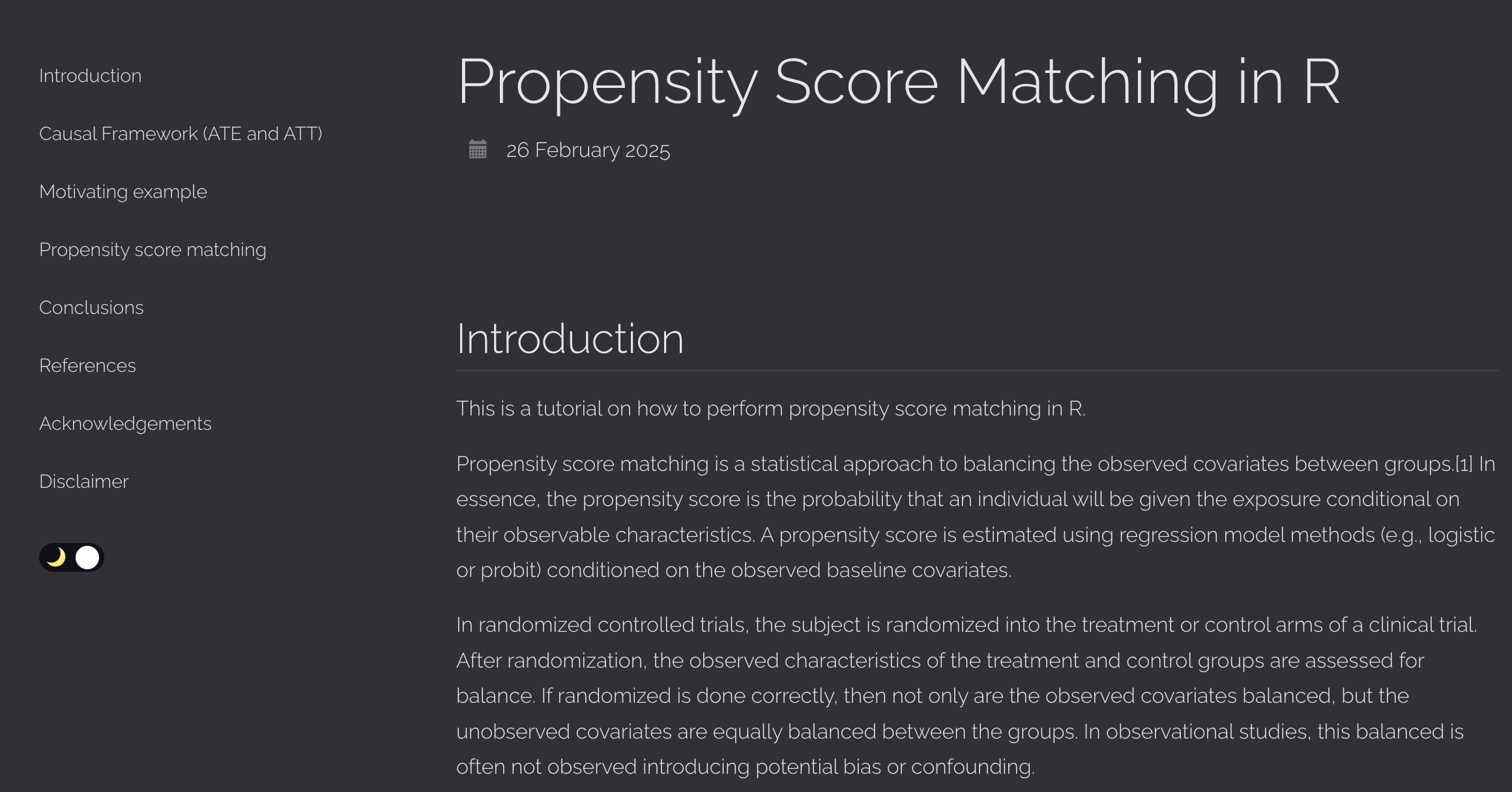 Propensity score matching in R — Mark Bounthavong