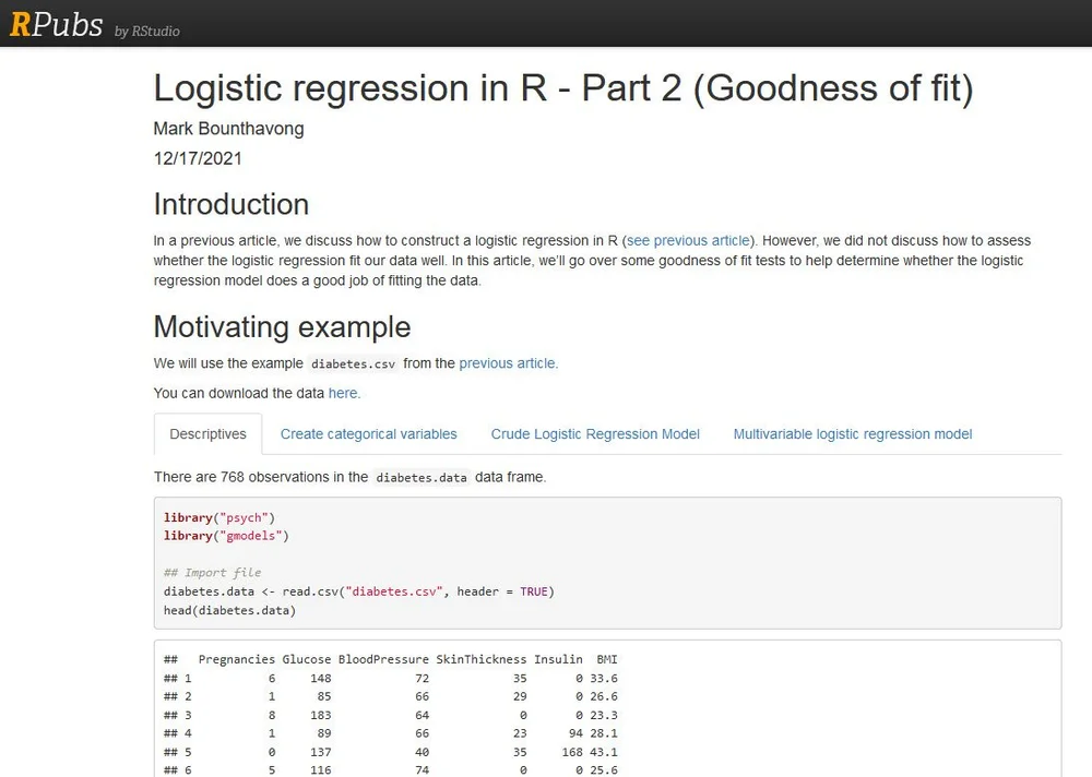 Hosting an R Markdown HTML file on a GitHub page — Mark Bounthavong