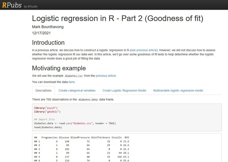 Hosting an R Markdown HTML file on a GitHub page — Mark Bounthavong