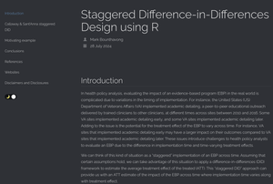 Staggered difference-in-differences using R — Mark Bounthavong